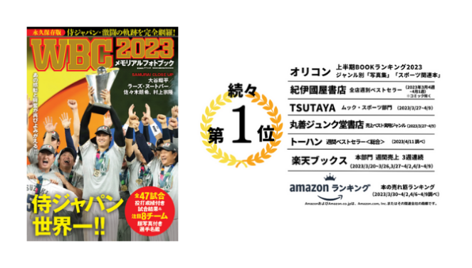 【WBC2023メモリアルフォトブック】23万部突破で再重版決定！感動の瞬間が掲載。大谷・ヌートバー・村上などの読み物も。 | ニュース ×スポーツ『MELOS』