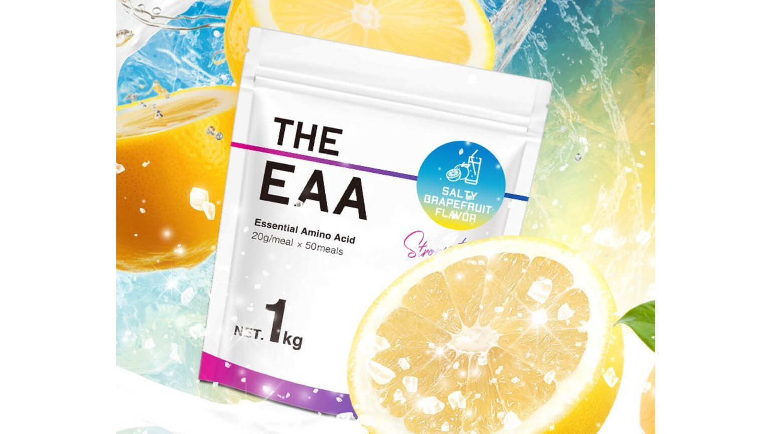 味に定評がある「THE PROTEIN」から初夏にピッタリな＜ソルティグレープフルーツ風味＞がEAAとして新登場！ | ニュース ×スポーツ『MELOS』